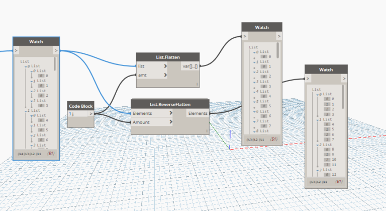 Digitteck | Dynamo BIM | Python | Reverse Flatten